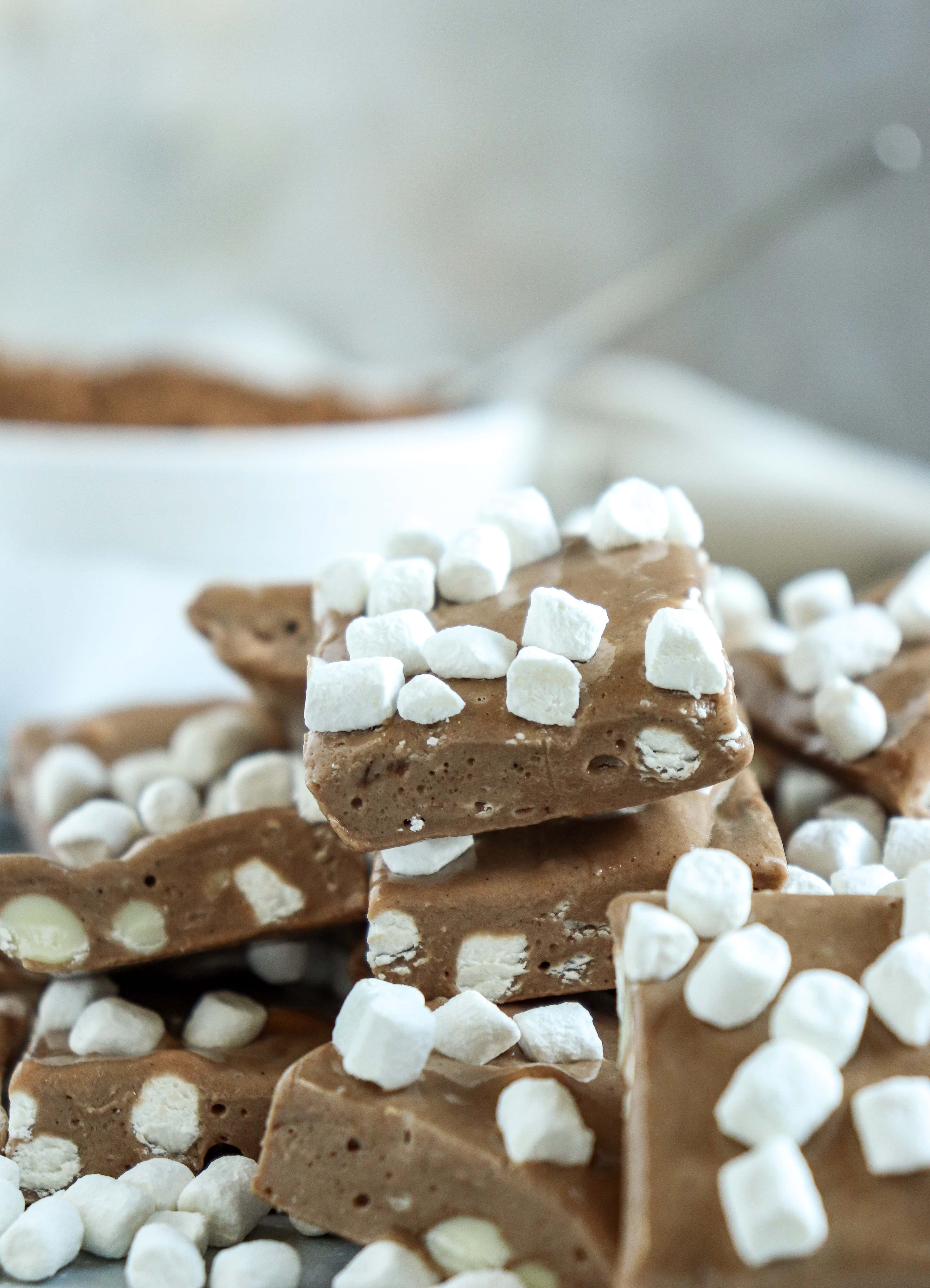 Hot Chocolate Nougat Candy - Knead Some Sweets