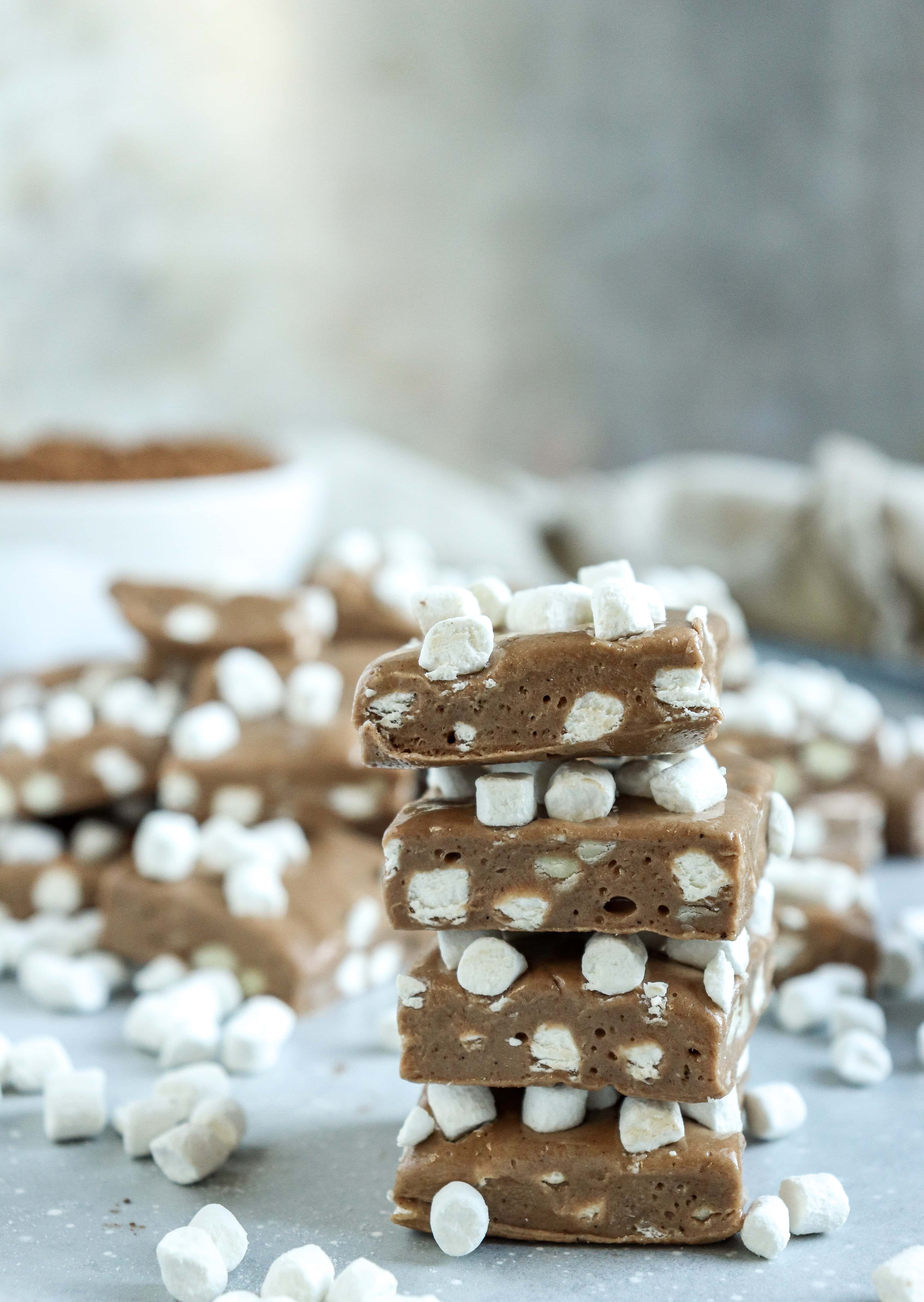 Hot Chocolate Nougat Candy - Knead Some Sweets