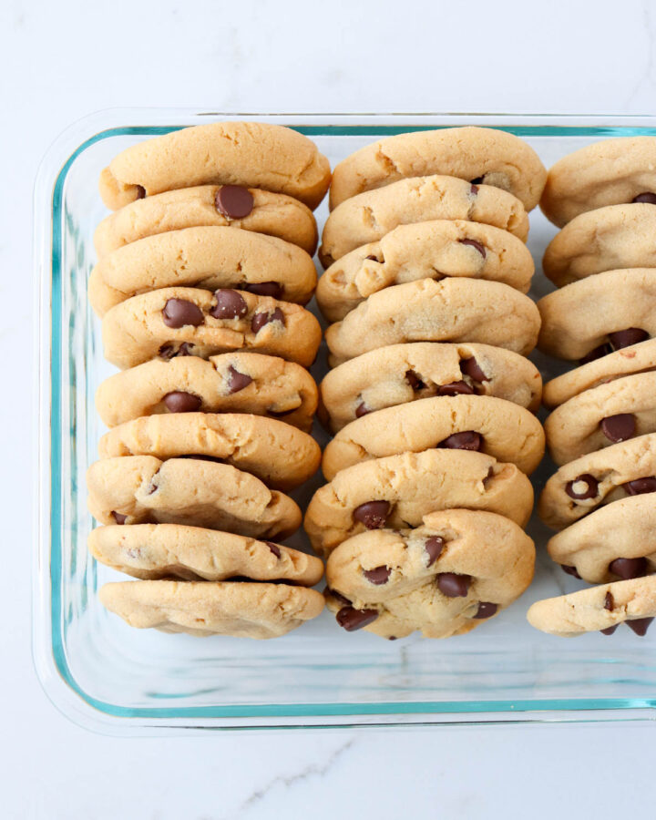 Chocolate Chip Peanut Butter Cookies - Knead Some Sweets