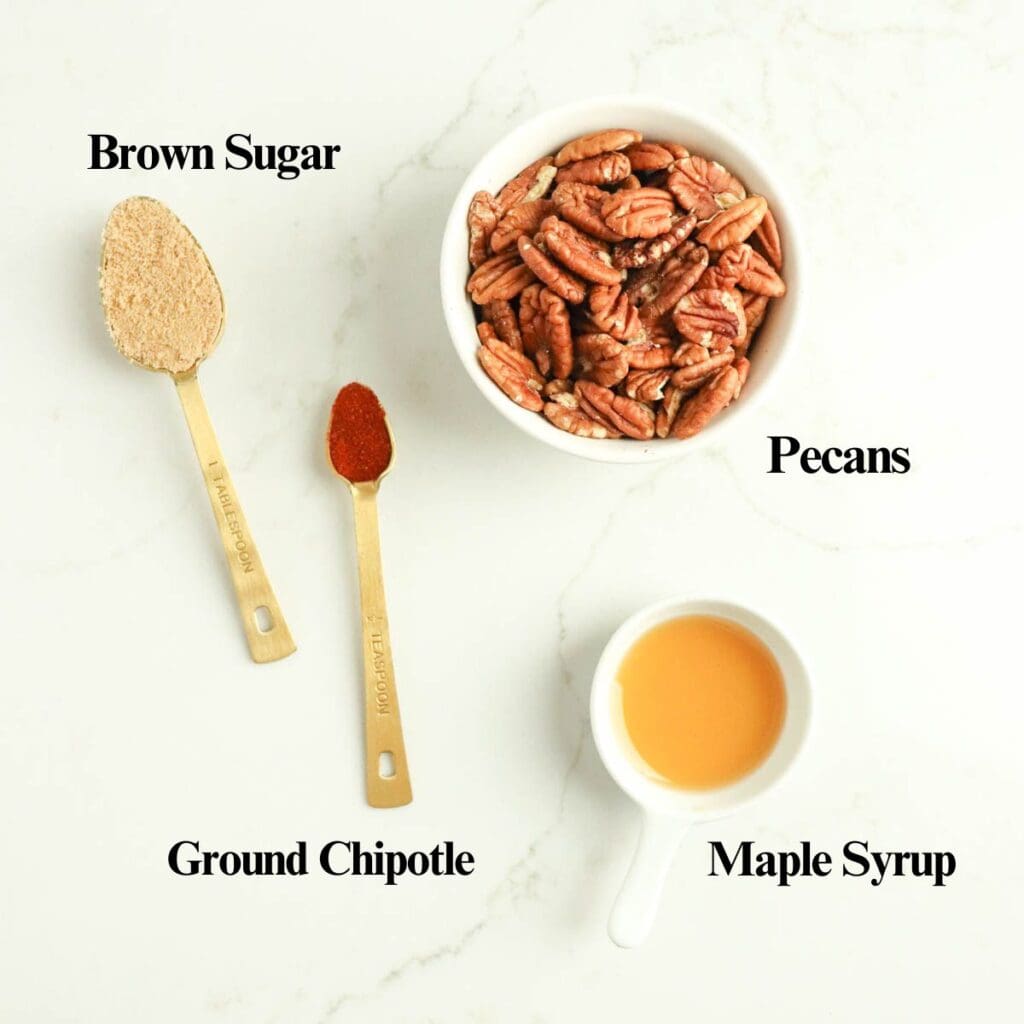 Chipotle Candied Pecans - Knead Some Sweets